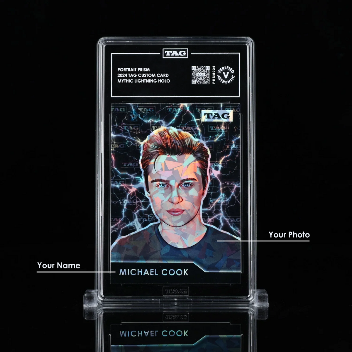 TAG Custom Card / Portrait Prism / Mystery Holographic – TAG Grading